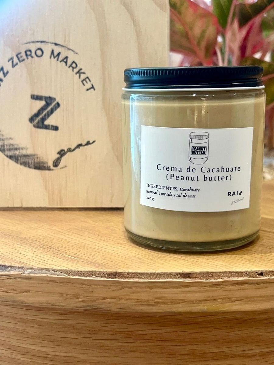 Crema de cacahuate/ Peanut butter (sin azúcar) – Raiz Zero Market